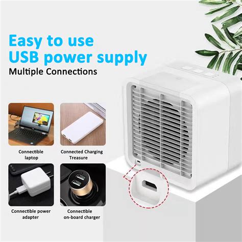 New Usb Portable Air Cooler Activated Carbon Negative Ion Humidifying