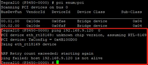 Symptom The Jetson Nano Can Ping Through The Host In The Uboot Jetson