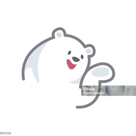흰색 곰 만화 캐릭터 귀여운 흰색 배경에 고립 아름 다운 테 디 베어 만화 캐릭터 귀여운 클립 아트 곰 사랑 스러운 재미 클립