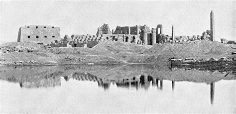 Kuil Karnak Di Luxor Mesir Kekaisaran Ottoman Ilustrasi Stok Unduh Gambar Sekarang Abad Ke