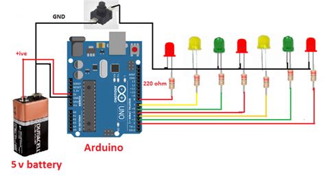 How To Make An Led Chaser Circuit Using Arduino Geeky Engineers