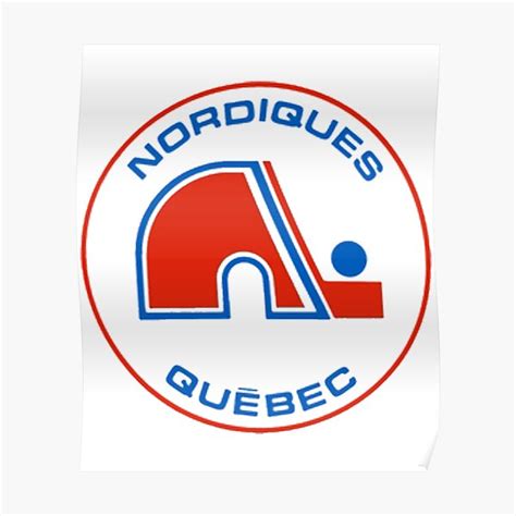Vintage Quebec Hockey Retro Nordiques Poster For Sale By