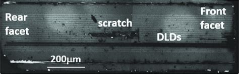 Panchromatic CL Image Top View Revealing The DLDs Along The Laser