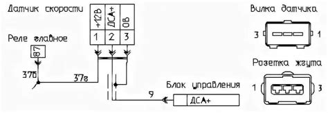 Схема подключения датчика скорости нива 21214