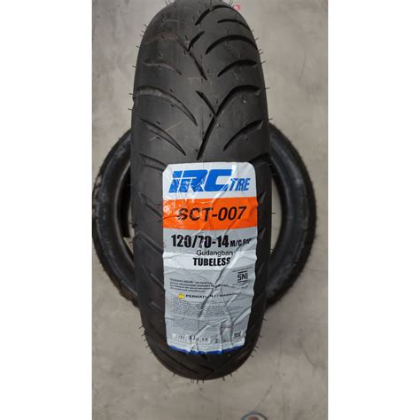 Jual SCT 007 120 70 14 IRC SCT 007 Tubeless Ban Luar Motor PCX