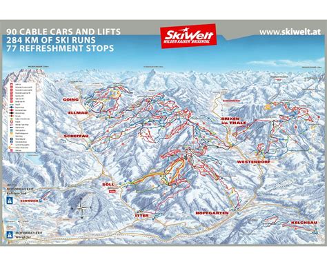 Maps Of SkiWelt Ski Resort Collection Of Maps Of SkiWelt Piste Maps