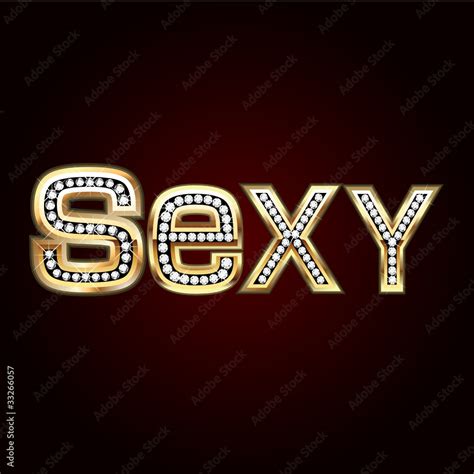 Sexy Word In Bling Stock Vector Adobe Stock