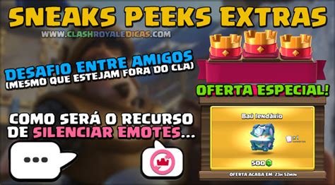 Sneak Peeks Extras Desta Próxima Atualização Clash Royale Dicas