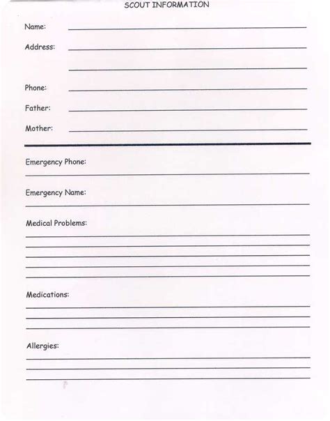 Cub Scout Forms