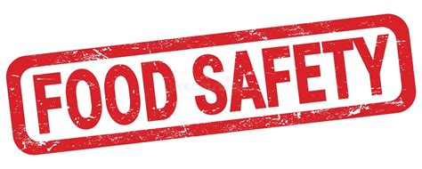FOOD SAFETY Text Written On Red Rectangle Stamp Stock Illustration