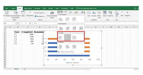Horizontal Or Vertical Progress Bar In Excel GeeksforGeeks