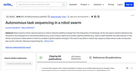 Autonomous Task Sequencing In A Robot Swarm