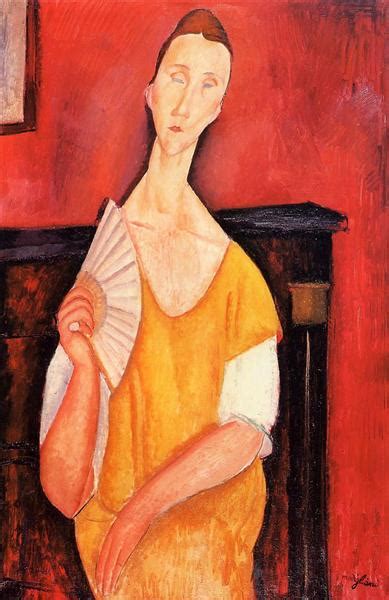 Woman With A Fan Lunia Czechowska 1919 Amedeo Modigliani