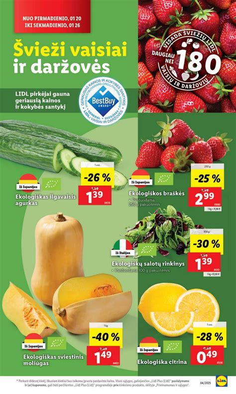 Naujausias Lidl Maisto Prekių Leidinys Ir Kitos Akcijos Vienoje Vietoje