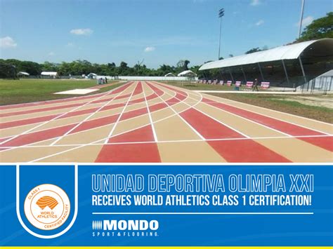 World Athletics Class 1 Athletics Track Certification Mondo Spa
