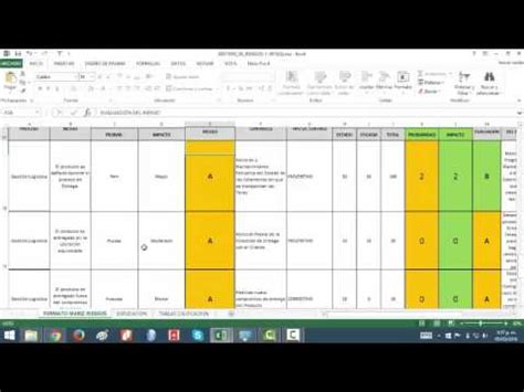 Ejemplo De Matriz De Riesgos Y Oportunidades Iso Nuevo Ejemplo Images