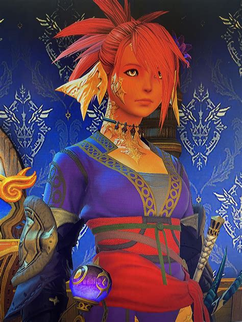 A Custom Au Ra Red Mage I Commissioned Rffxiv