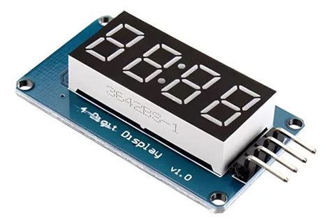 Módulo Display 7 Segmentos Tm1637 Para Arduino Nfe