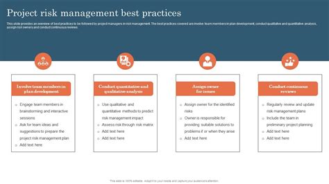 Project Risk Management Best Practices Project Risk Management And