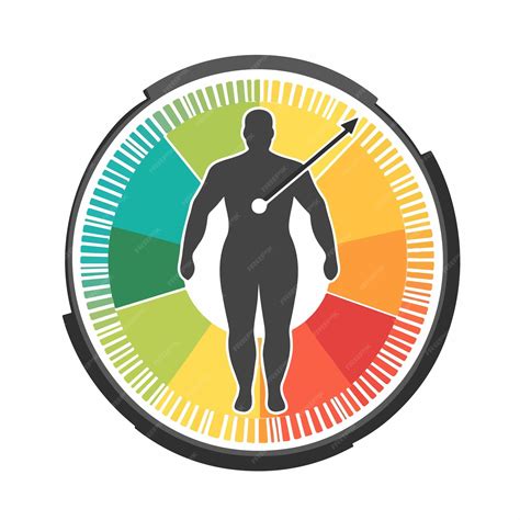 Body Mass Index Indicator Diagram Chart Icon Premium Ai Generated Vector