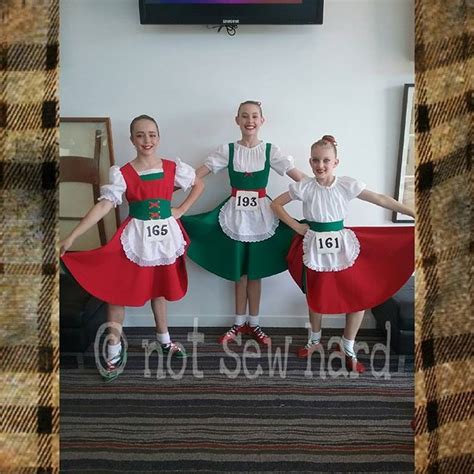 Three Gorgeous Little Lassies And Their Notsewhard Irish Jig Dresses
