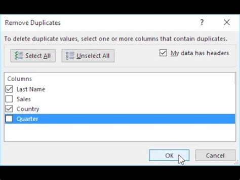How To Remove Duplicate Columns Data In Excel Deleting Duplicate Columns In Excel Youtube