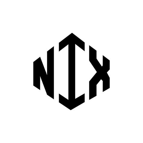 Nix Letter Logo Design With Polygon Shape Nix Polygon And Cube Shape