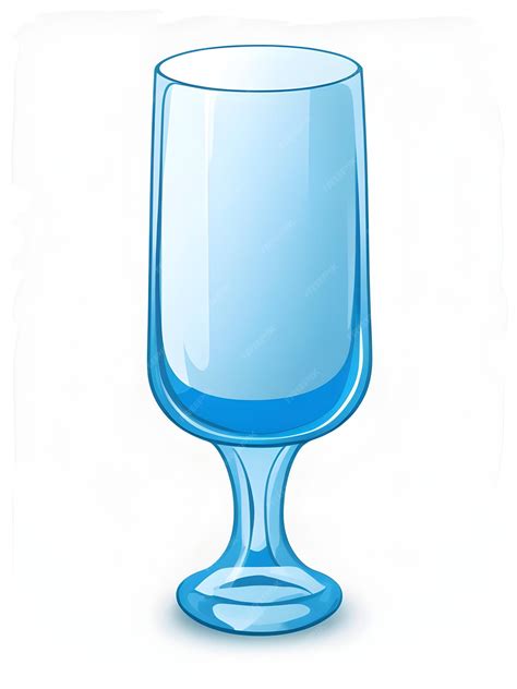 Premium Ai Image Cartoon Glass 2d Vector With White Background