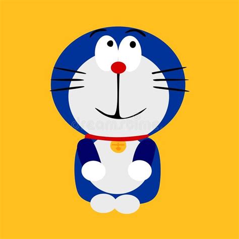 Design Of Cute Doraemon Element Doodle Caracter Stock Vector