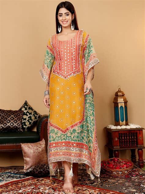Buy Varanga Women Ethnic Motifs Regular Gotta Patti Pure Silk Kurta