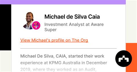 Michael De Silva Caia Investment Analyst At Aware Super The Org