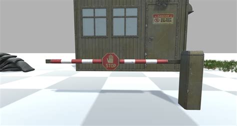 Military Small Checkpoint 3d Model Cgtrader