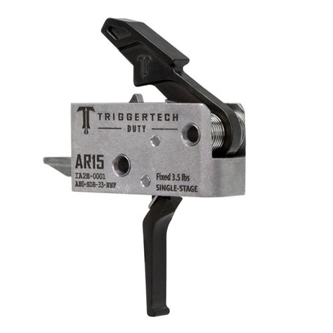 Triggertech Ar 15 Duty Trigger Straight Fixed 3 5lbs Single Stage