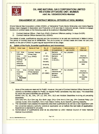 ONGC Medical Officer Syllabus 2024 Download Exam Pattern Ongcindia Com
