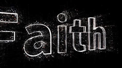K Faith Word Matrix Binary Computer Code Text Design Particle Animation Stock Footage Video