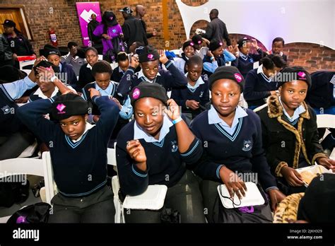 Johannesburg South Africa June 19 2014 African Pupils Attending An