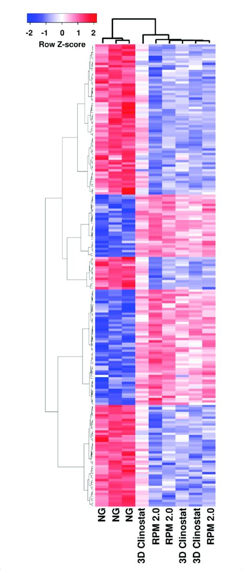 Hierarchical Clustering Of The Top 200 Differentially Expressed Genes