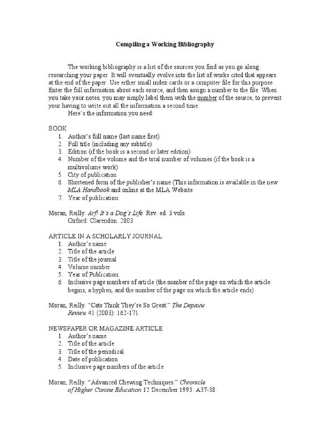 04 Compiling A Working Bibliography Pdf Computing Written