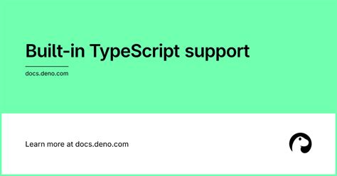 Built In TypeScript Support