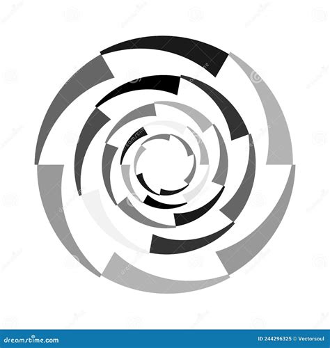 Abstract Cicular Geometric Circle Vector Design Element Stock Vector