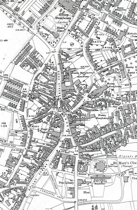 1903 Ordnance Survey Map Of Hinckley A
