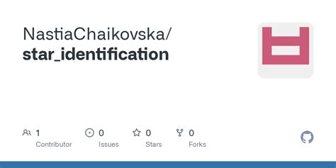 GitHub NastiaChaikovska Star Identification