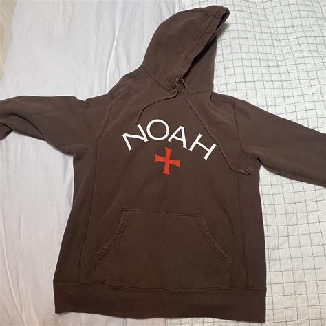 Noah Mens Brown Hoodie Depop