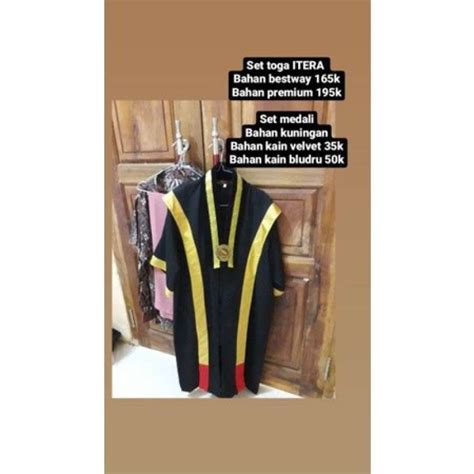 Jual Jubah Toga Wisuda Itera Baju Wisuda Itera Set Toga Wisuda Di Seller Velvet Store