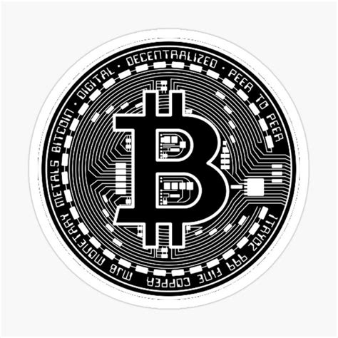 Bitcoin BTC Crypto Currency Coins Sticker For Sale By PlanetMonkey