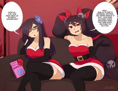 Rule 34 2girls Animated Bimbo Bimbofication Black Hair Blonde Hair