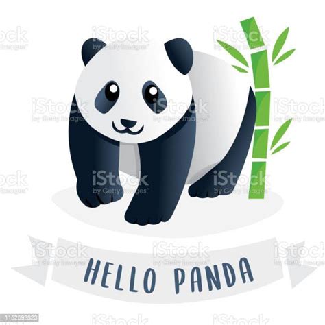 Vetores De Ilustração Bonito Do Urso Da Panda E Mais Imagens De Panda