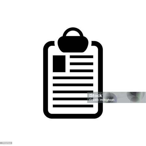 剪貼簿圖示向量圖形及更多剪貼板圖片 剪貼板 圖示 報告 文件 Istock