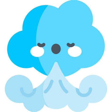 Wind Kawaii Flat Icon