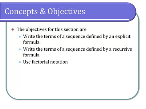 91 Sequences And Their Notations Ppt